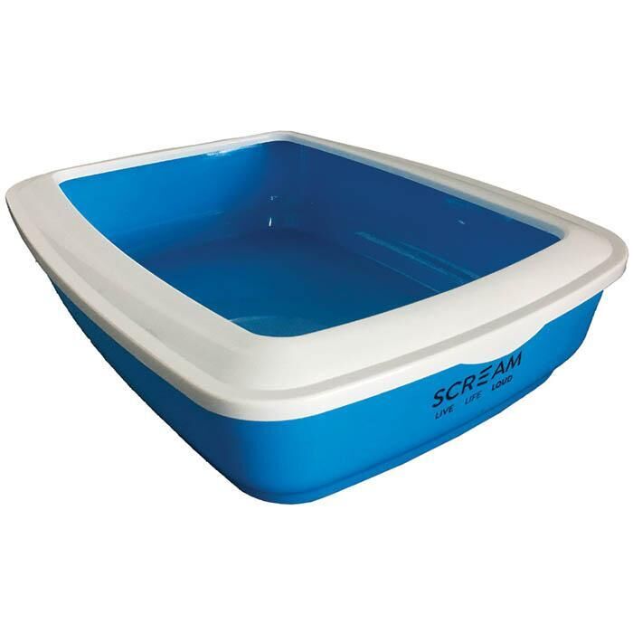 Scream Rectangle Cat Litter Tray (50x35x14cm)