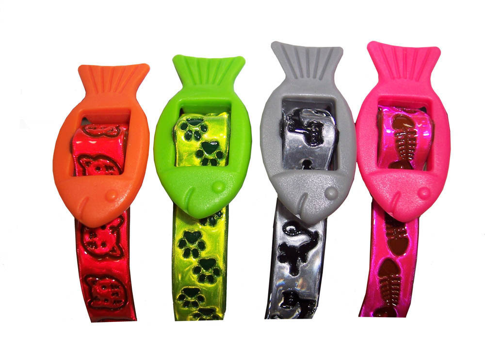 Reflective Fish Cat Collars - Pet Designz